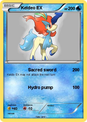 Pokémon Keldeo EX 121 121 - Sacred sword - My Pokemon Card