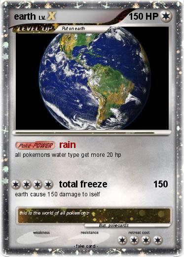 Pokémon earth 476 476 - rain - My Pokemon Card