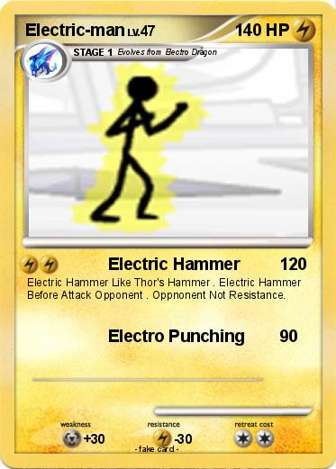 Pokémon Electric man 17 17 - Electric Hammer - My Pokemon Card