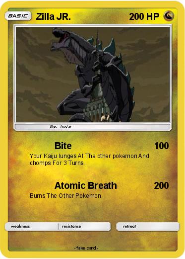 Pokémon Zilla JR 16 16 - Bite - My Pokemon Card