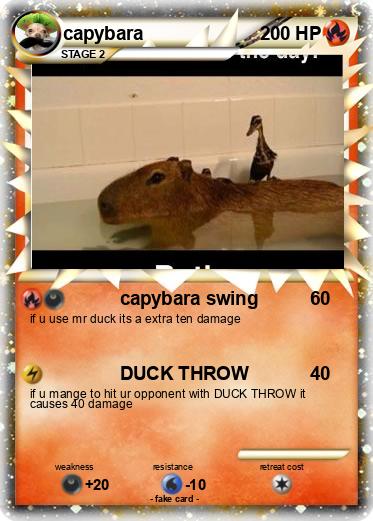 Pokémon capybara 60 60 - capybara swing - My Pokemon Card