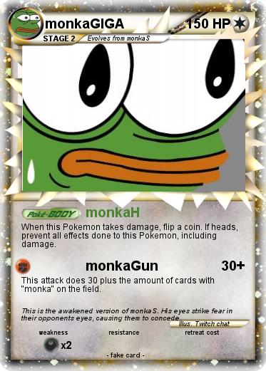 Pokémon monkaGIGA - monkaH - My Pokemon Card