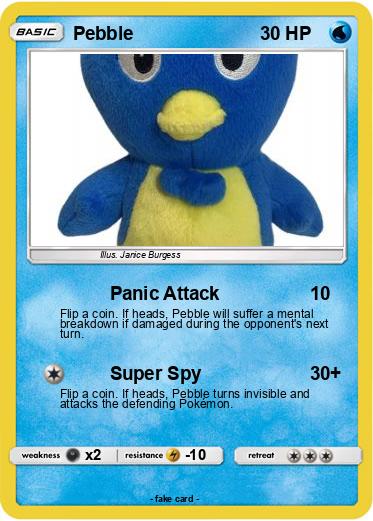 Pokémon Pebble 16 16 - Panic Attack - My Pokemon Card