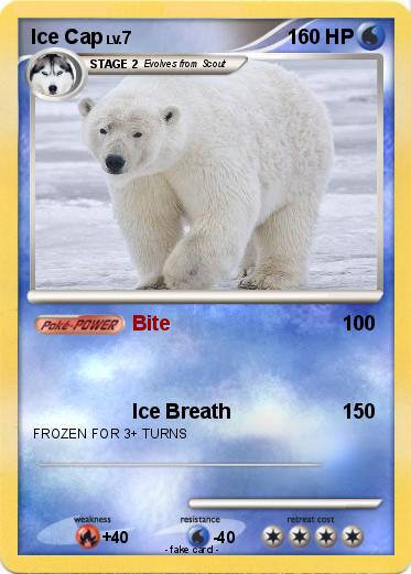 Pokémon Ice Cap - Bite - My Pokemon Card