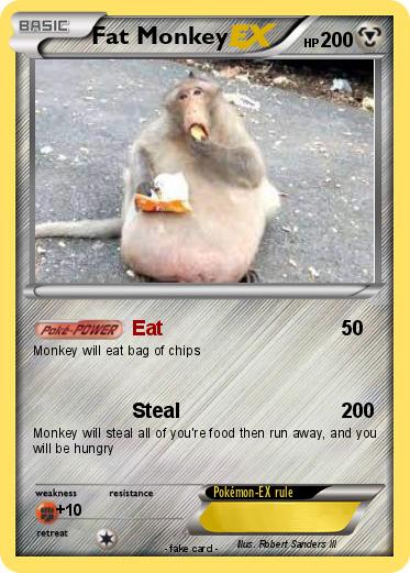 Pokémon Fat Monkey 32 32 - Eat - My Pokemon Card