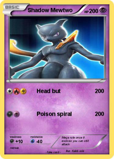 Pokémon Shadow Mewtwo 224 224 - Head but - My Pokemon Card