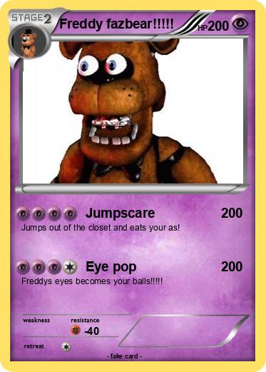 Pokémon Freddy fazbear 1738 1738 - Jumpscare - My Pokemon Card