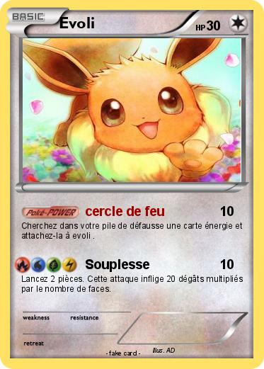 Pokémon Evoli 809 809 - cercle de feu - Ma carte Pokémon