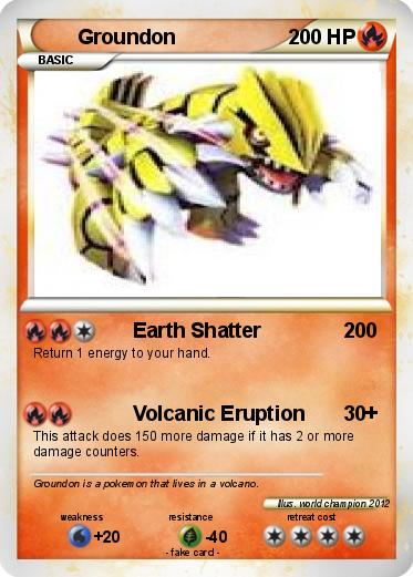 Pokémon Groundon 131 131 - Earth Shatter - My Pokemon Card