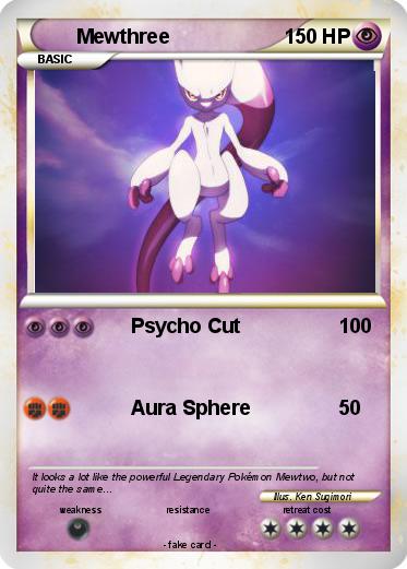 Pokémon Mewthree 919 919 - Psycho Cut - My Pokemon Card