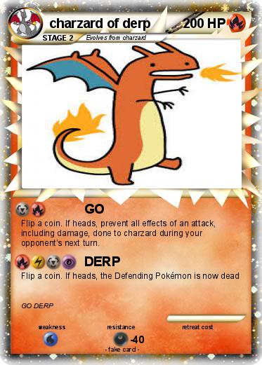 Pokémon charzard of derp - GO - My Pokemon Card