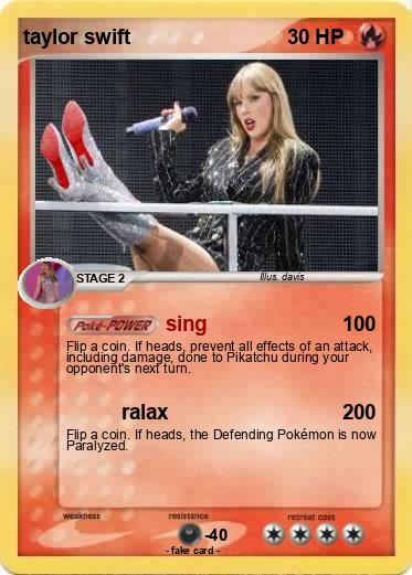 Pokémon taylor swift 371 371 - sing - My Pokemon Card