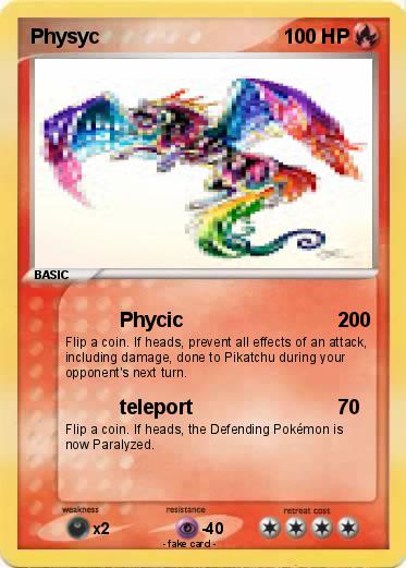 Pokémon Physyc - Phycic - My Pokemon Card