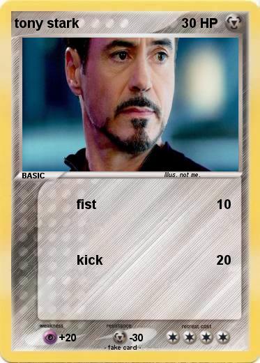Pokémon tony stark 93 93 - fist - My Pokemon Card