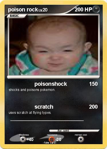 Pokémon poison rock - poisonshock - My Pokemon Card
