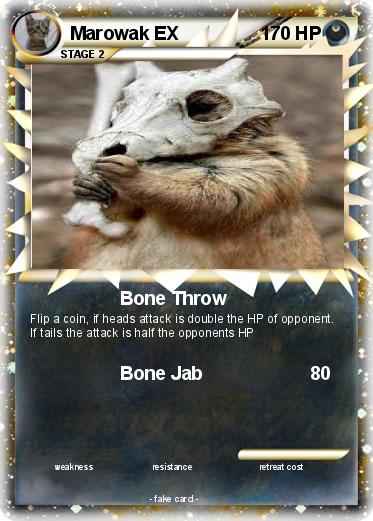 Pokémon Marowak EX 2 2 - Bone Throw - My Pokemon Card