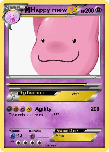 Pokémon Happy mew - Agility - My Pokemon Card