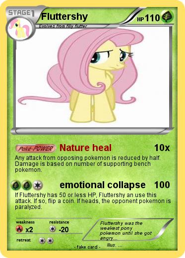 Pokémon Fluttershy 617 617 - Nature heal - My Pokemon Card