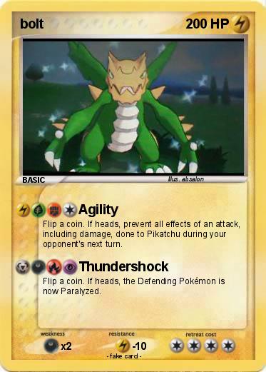 Pokémon bolt 342 342 - Agility - My Pokemon Card