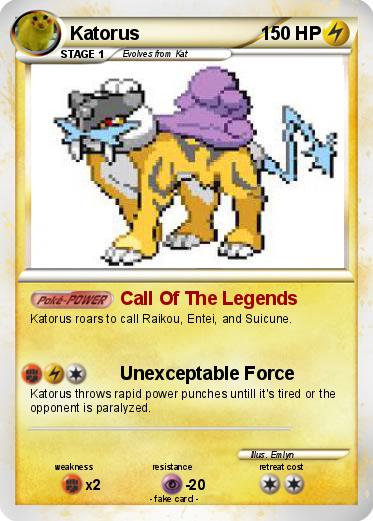 Pokémon Katorus - Call Of The Legends - My Pokemon Card
