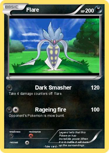 Pokémon Flare 250 250 - Dark Smasher - My Pokemon Card