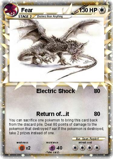 Pokémon Fear 15 15 - Electric Shock - My Pokemon Card
