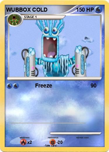 Pokémon WUBBOX COLD - Freeze - My Pokemon Card