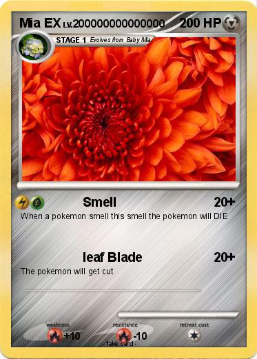 Pokémon Mia EX 8 8 - Smell - My Pokemon Card