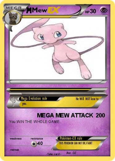 Pokémon Mew 8553 8553 - MEGA MEW ATTACK - My Pokemon Card