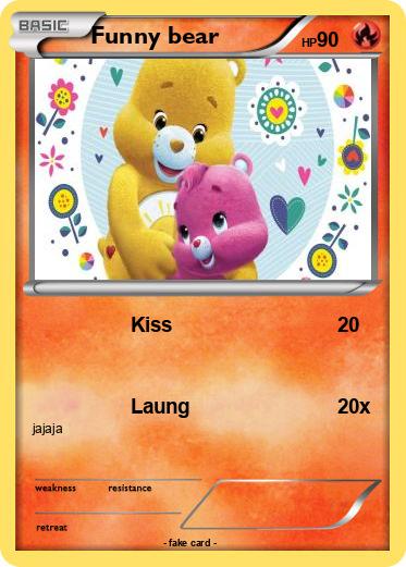 Pokémon Funny bear 19 19 - Kiss - My Pokemon Card