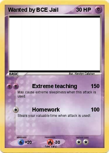 Pokémon Wanted by BCE Jail - Extreme teaching - My Pokemon Card