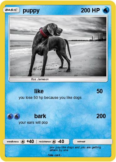 Pokémon puppy 1234 1234 - like - My Pokemon Card