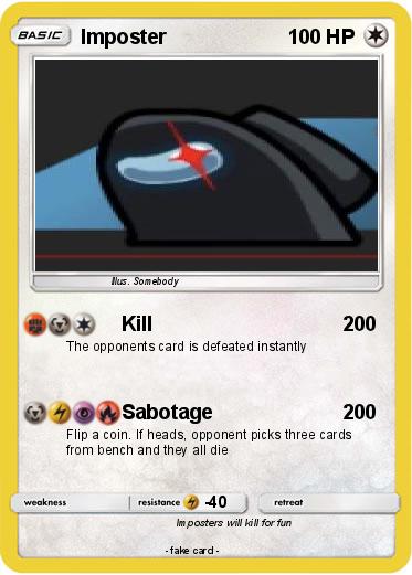 Pokémon Imposter 244 244 - Kill - My Pokemon Card