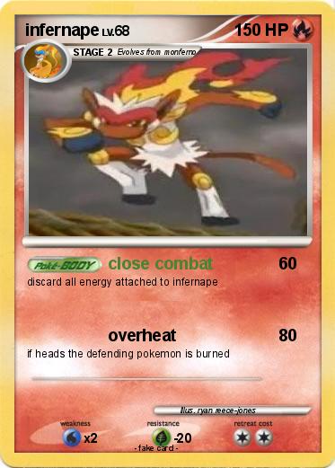 Pokémon infernape 521 521 - close combat - My Pokemon Card