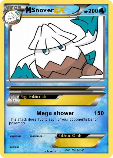 Pokémon Snover 38 38 - Mega shower - My Pokemon Card