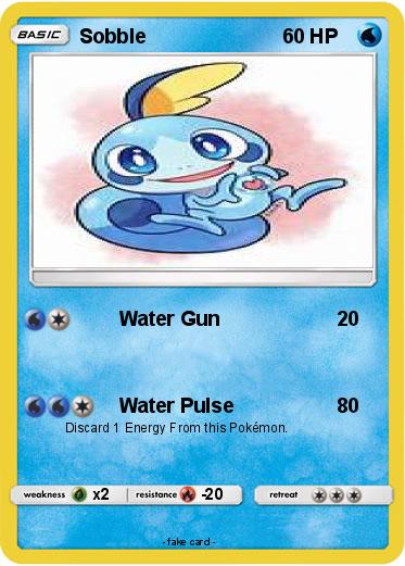 Pokémon Sobble 79 79 - Water Gun - My Pokemon Card
