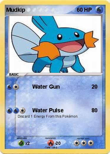 Pokémon Mudkip 936 936 - Water Gun - My Pokemon Card