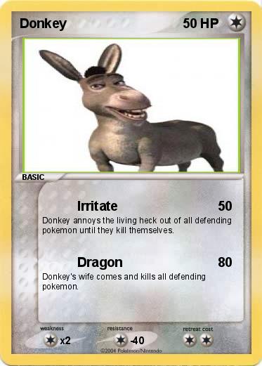 Pokémon Donkey 136 136 - Irritate - My Pokemon Card
