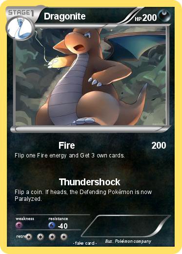 Pokémon Dragonite 1045 1045 - Fire - My Pokemon Card