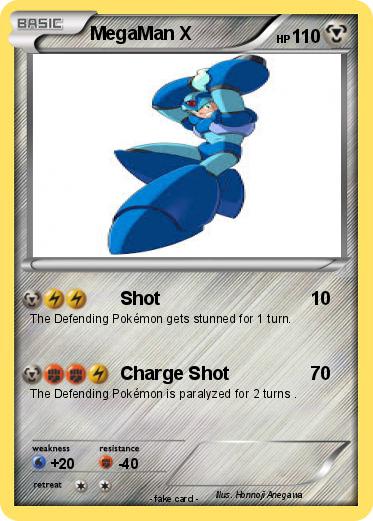 Pokémon MegaMan X 70 70 - Shot - My Pokemon Card