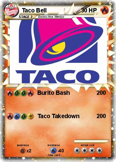 Pokémon Taco Bell 34 34 - Burito Bash - My Pokemon Card