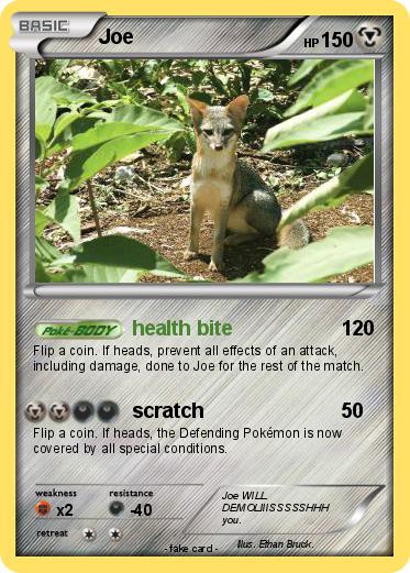 Pokémon Joe 932 932 - health bite - My Pokemon Card