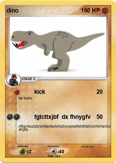 Pokémon dino 1058 1058 - kick - My Pokemon Card