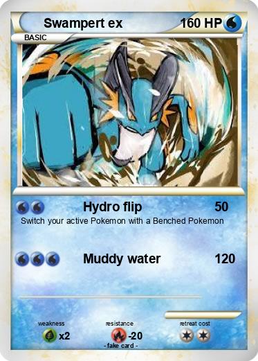 Pokémon Swampert ex 22 22 - Hydro flip - My Pokemon Card