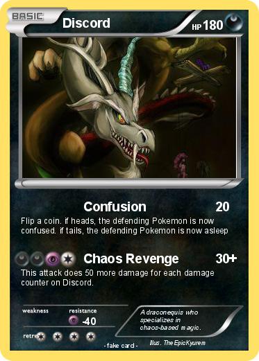 Pokémon Discord 92 92 - Confusion - My Pokemon Card