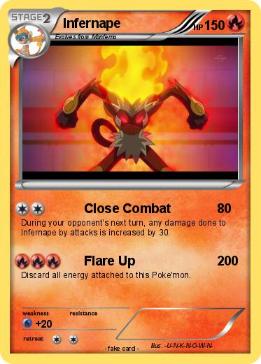 Pokémon Infernape 1747 1747 - Close Combat - My Pokemon Card