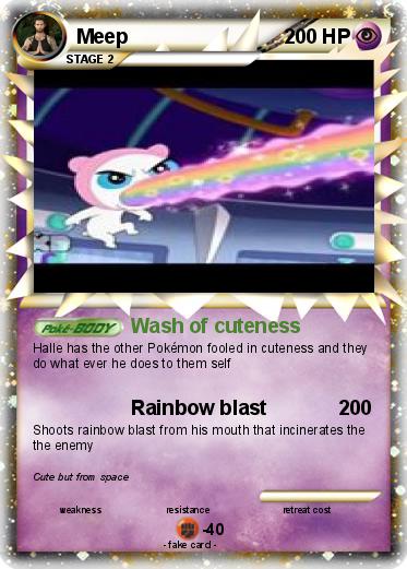 Pokémon Meep 61 61 - Wash of cuteness - My Pokemon Card