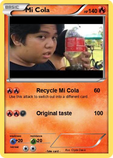 Pokémon Mi Cola - Recycle Mi Cola - My Pokemon Card