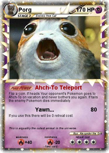 Pokémon Porg 31 31 - Ahch-To Teleport - My Pokemon Card
