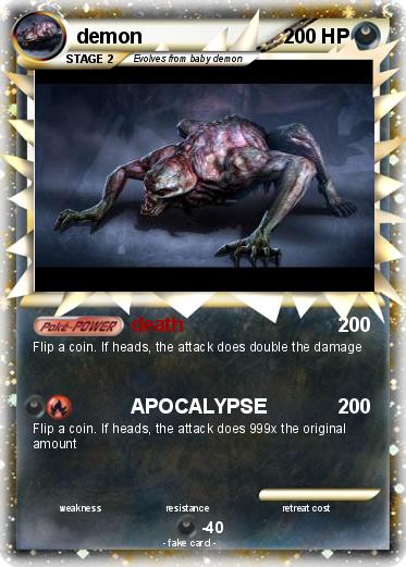 Pokémon demon 1375 1375 - death - My Pokemon Card